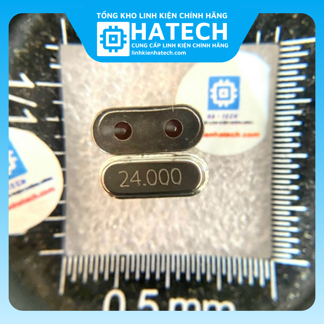 Thạch anh vỏ sắt 2 chân 24MHz T24 24.000 24M hàng chính hãng