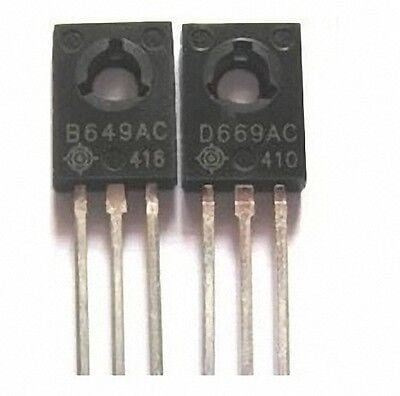 Cặp Transistor PNP 2SB649AL 2SB649 B649 B649A D669 2SD669 120V 1.5A