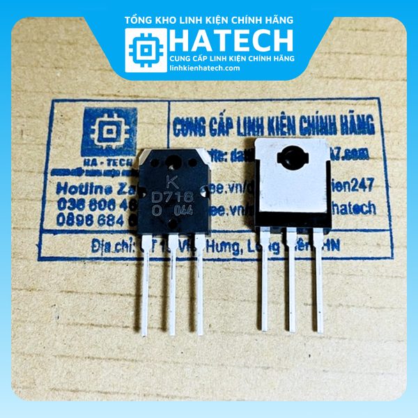 Transistor D718 2SD718 lưng đồng chính hãng KEC nhập khẩu Nhật 100%
