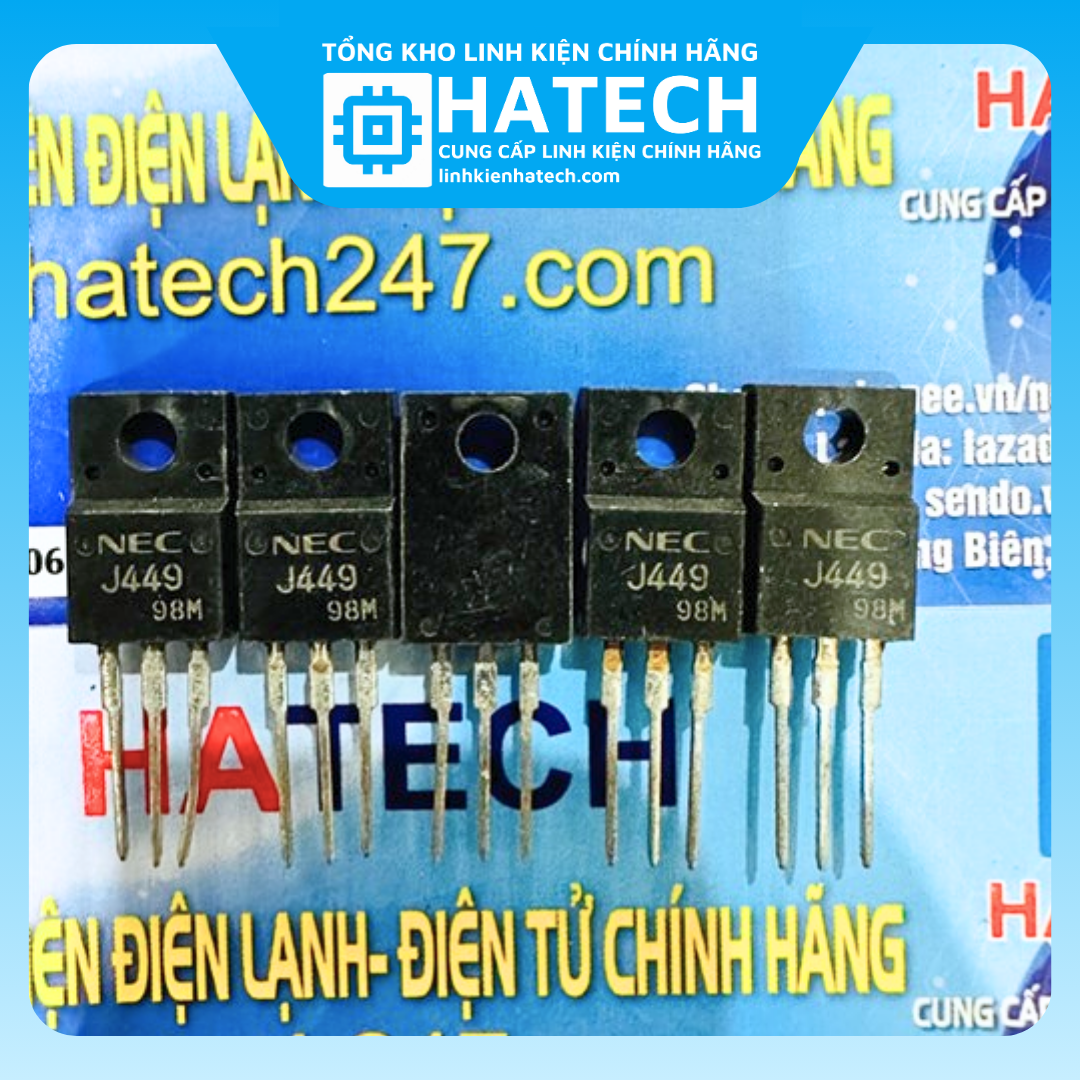 Mosfet Kênh P 2SJ449 J449 449 10V 3A TO-220 Mới Chính Hãng