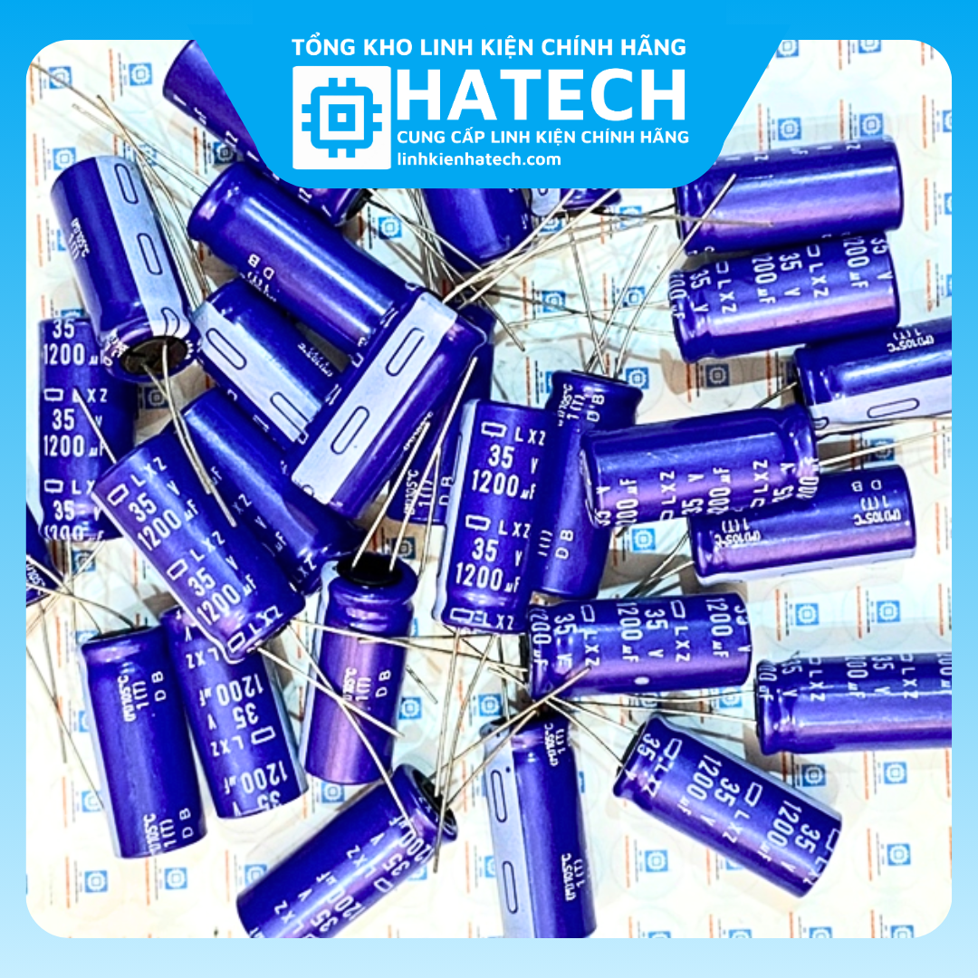 Tụ hoá 35V 1200uF 13x25 Chính hãng mới Nippon 100%