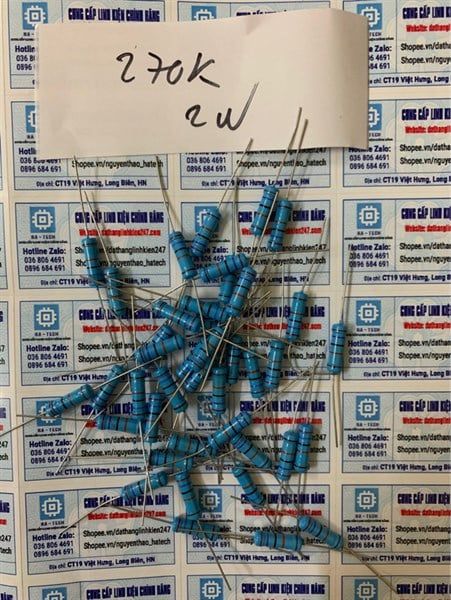 Điện trở 270K 270KOhm 2W 1%