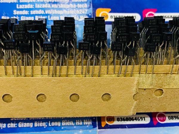 Túi 20 chiếc Transistor Cắm KRA105M A105M 2SA105 A105 100mA 50V TO-92