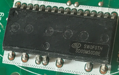 IC công suất SD05M50DBE tháo máy nguyên bo - kèm theo IC BD62011FS