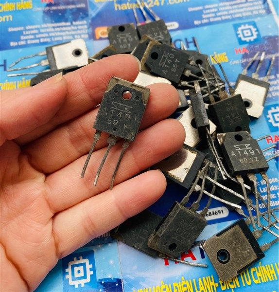 Cặp Linh Kiện A1491 C3855 1491 3855 TRANSISTOR 140V 10A (Tháo Máy)