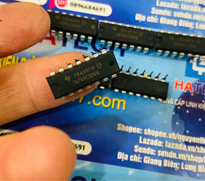 IC SỐ 74HCU04 SN74HCU04N chân cắm DIP-14 mới chính hãng 100%
