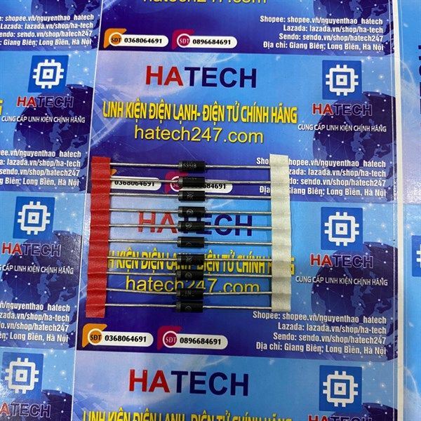 Túi 10 Diode zener 5W 25V 1N5360B 1N5360 5360 cắm DO-201AE