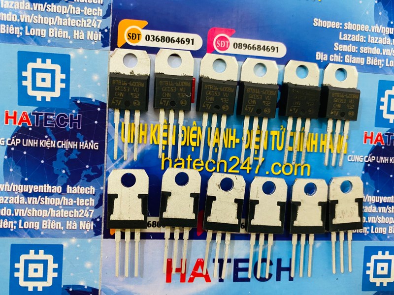 Linh Kiện BTB16-600B Triac 16A 600V To-220 mới chính hãng 100%