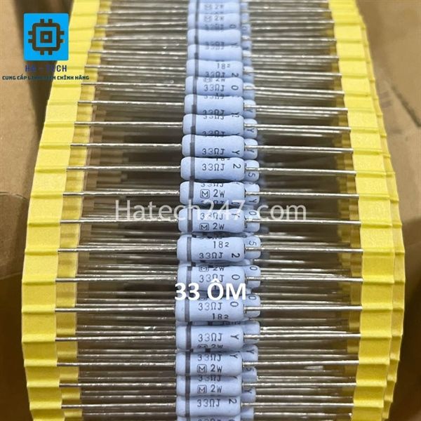 Túi 30 chiếc Điện trở cắm 2W 33R mới chính hãng Panasonic