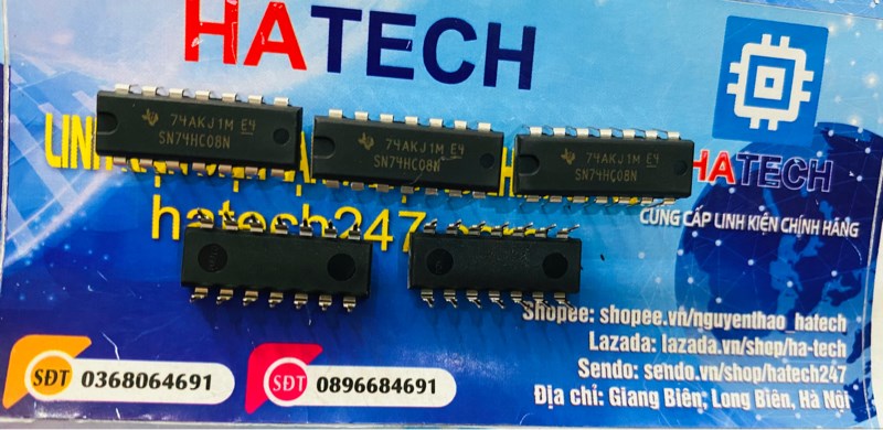 IC SN74HC08 -DIP mới chính hãng 100%