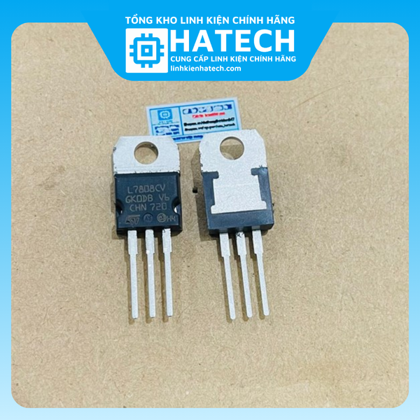 IC Nguồn L7808CV 7808 8V TO-220 Mới Chính Hãng ST 100%