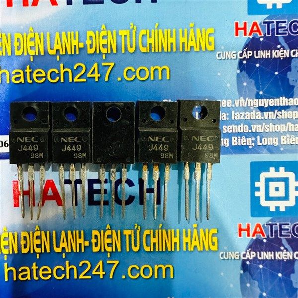 Mosfet Kênh P 2SJ449 J449 449 10V 3A TO-220 Mới Chính Hãng