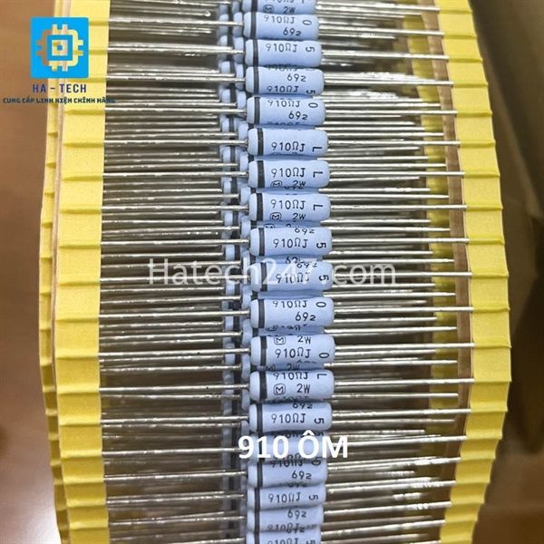 Túi 30 chiếc Điện trở cắm 2W 910R mới chính hãng Panasonic