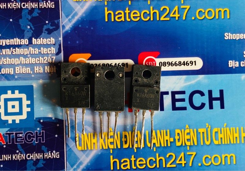 MOSFET N-CHANNEL K16A60W 16A60 K16A60 16A 600V Tháo Máy