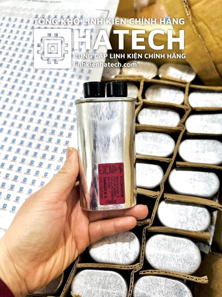 Tụ lò vi sóng 1uf 2100VAC 3% HV HCHP 212100C tụ cao áp mới chính hãng