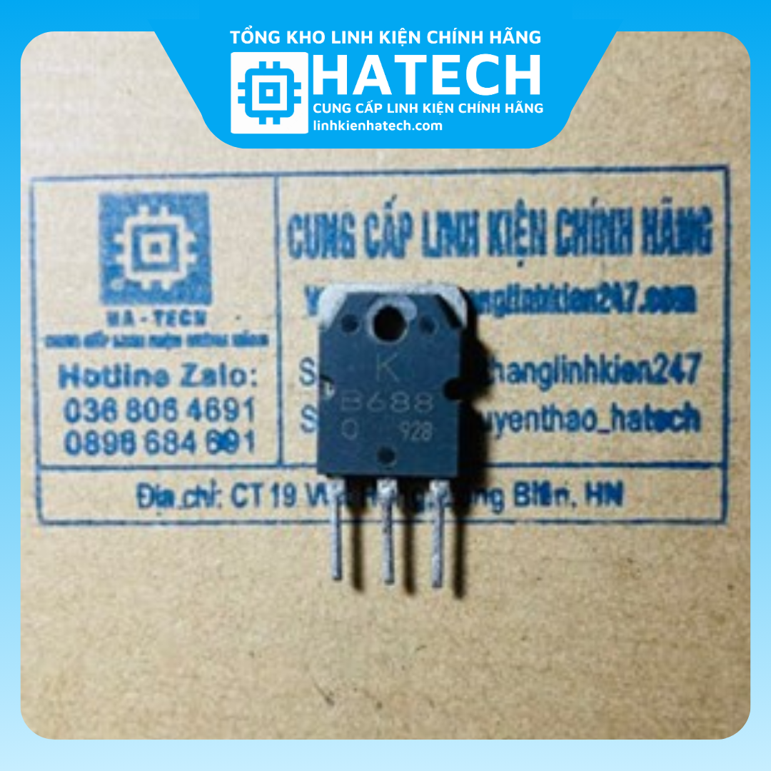 Linh Kiện B688 688 KEC TRANSISTORS 8A,120V,80W hàng tháo máy