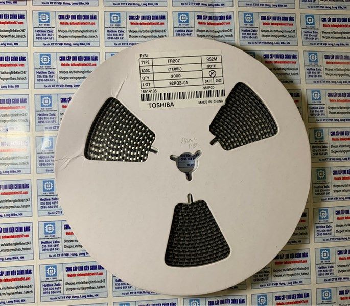 Diode Xung Dán FR207 R207 207 2F7 2A 1000V Mới Chính Hãng 100%