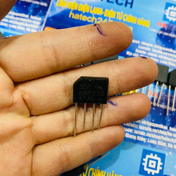 Diode KBP210 Diode cầu 2A 1000V DIP-4 chính hãng SEP
