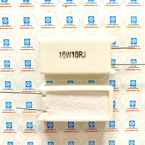 Điện trở sứ 10R 10R0 10RJ 10W chân đứng hàng chính hãng mới