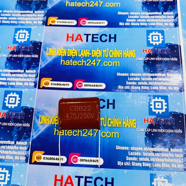 Tụ CBB CBB22 250V 475J 4.7uF 25mm