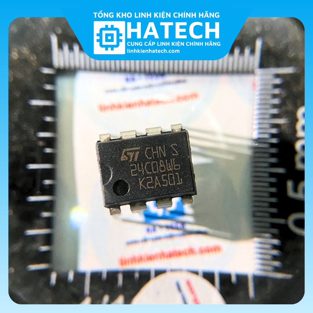 Linh kiện IC nhớ 24C08 CẮM bo lạnh LG quạt AC đã nạp code