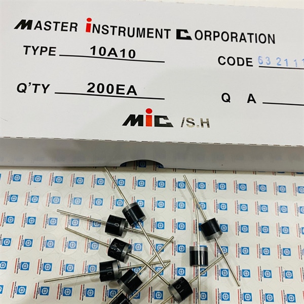 Linh kiện diode 10A10 chỉnh lưu 10A 1000V chính hãng MIC túi 10 chiếc