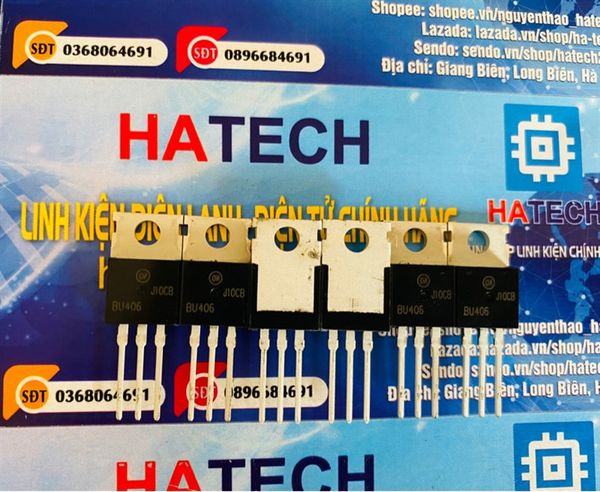 Transistor BU406 TO-220 200V 7A NPN