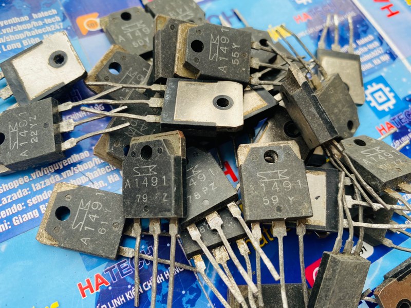 Túi gồm 3 cặp (6 chiếc) A1491 C3855 1491 3855 TRANSISTOR 140V 10A (Thá