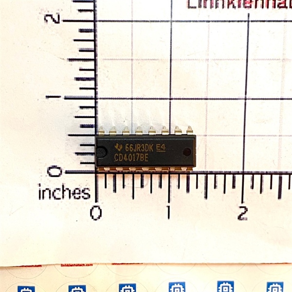 Linh kiện CD4017BE CD4017 4017BE IC Decade Counter 5.5MHz 16-DIP cắm