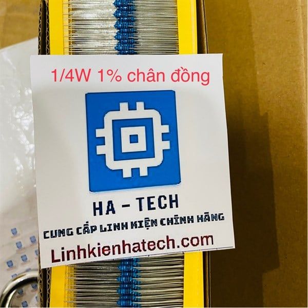 Điện trở cắm 2.4K 1/4W 1% chân đồng loại tốt dây 50 chiếc