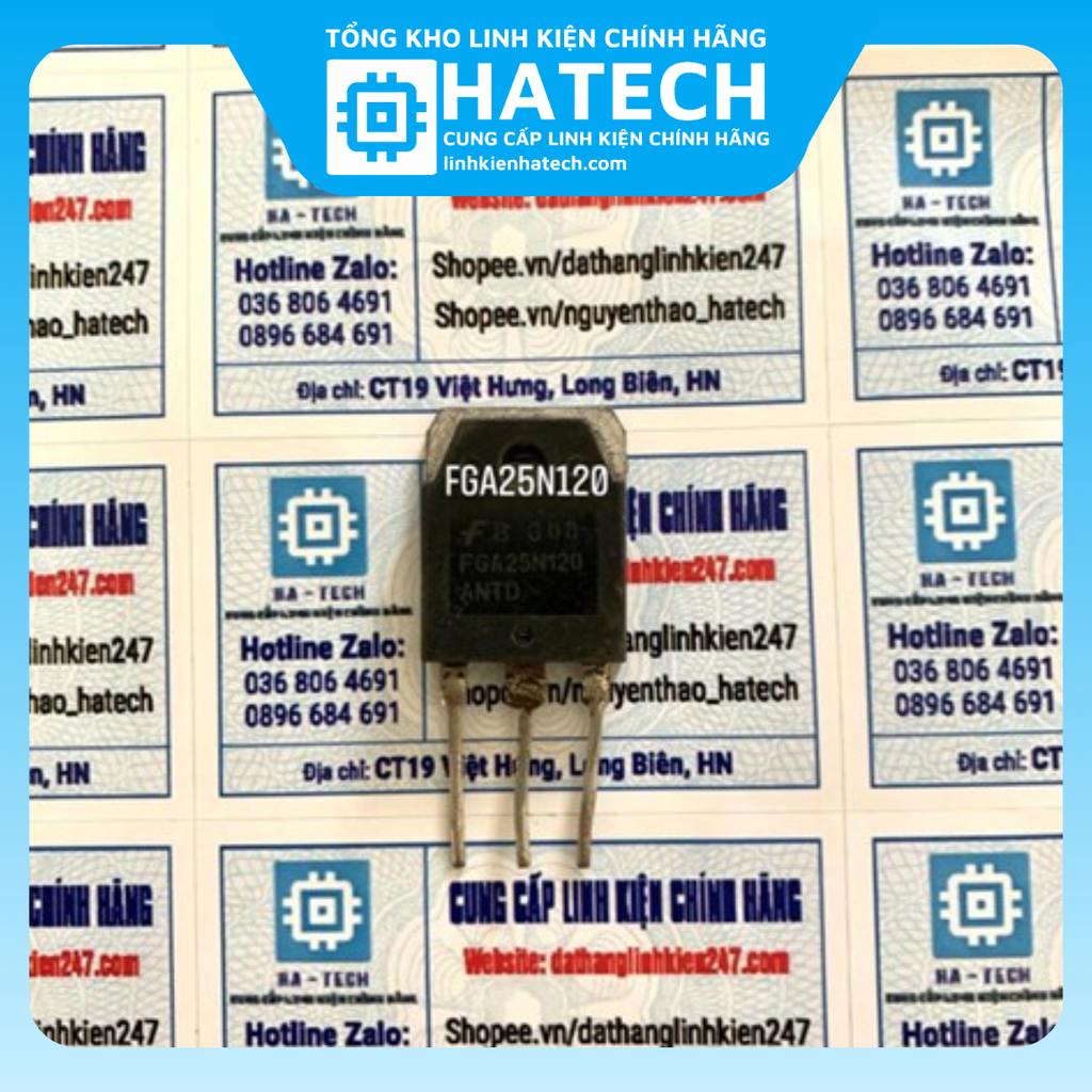 IGBT N-Channel FGA25N120 25N120 ANTD 25A 1200V tháo máy