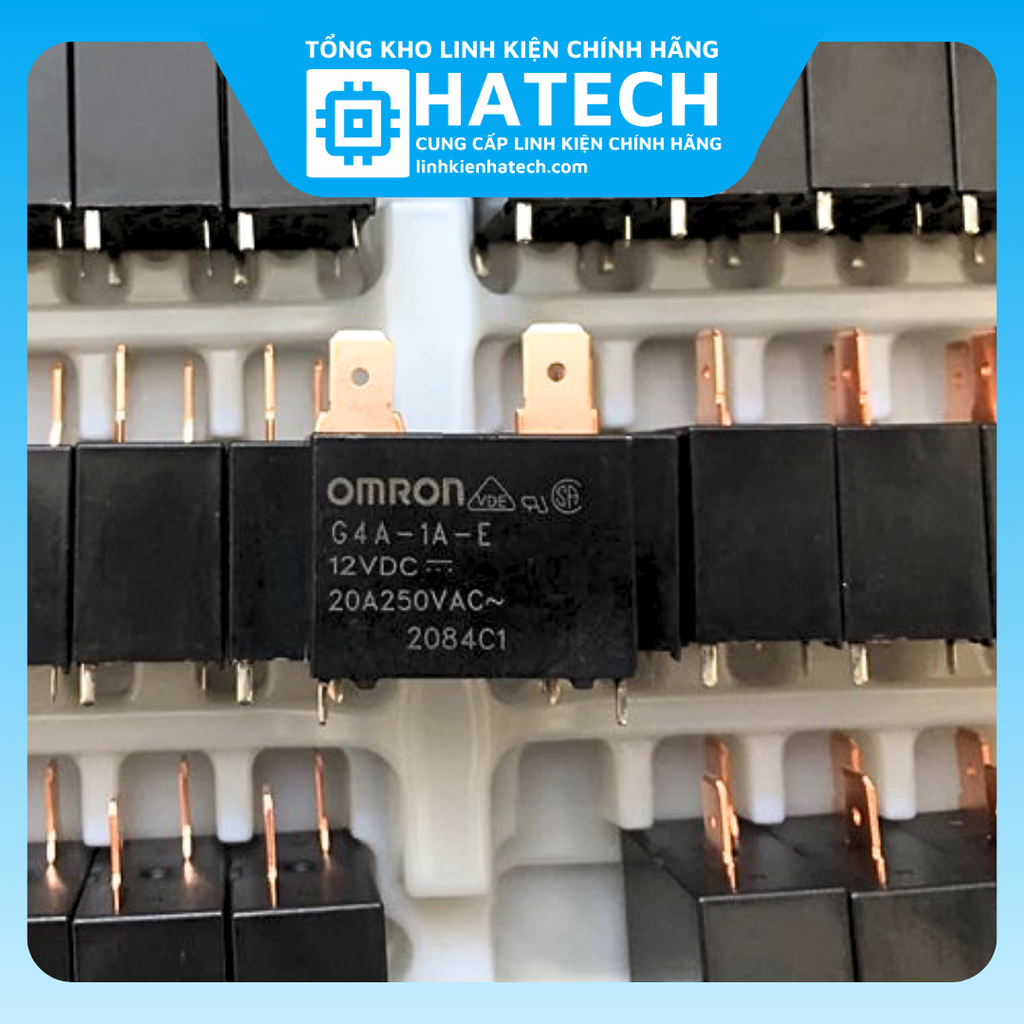 Relay Block Điều Hòa 12V G4A-1A-E 12VDC 20A Mới Chính Hãng OMRON 100%
