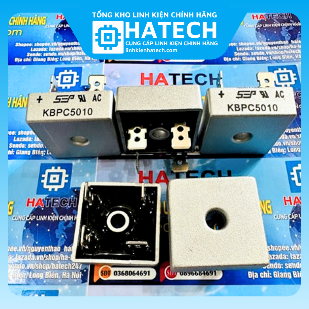 KBPC5010 Diode cầu 50A 1000V DIP-4 chính hãng SEP chân đồng