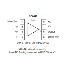 IC opam khuếch đại thuật toán OPA445 445AU OPA445AU SOP-8 chính hãng