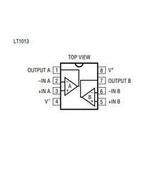 IC Opam khuếch đại thuật toán 2 kênh LT1013 1013 DIP-8 chính hãng