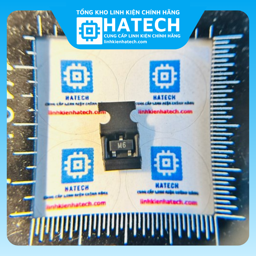 Transistor NPN dán M6 S9015 9015 0.1A 45V SOT-23 mới chính hãng