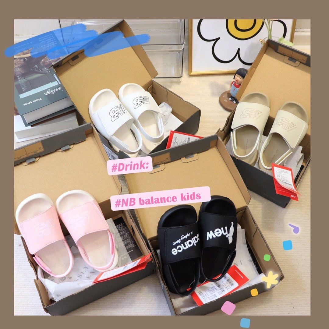 Sandal New balance quai ngang trẻ em xuất dư xịn, xăng đan bé trai bé ...