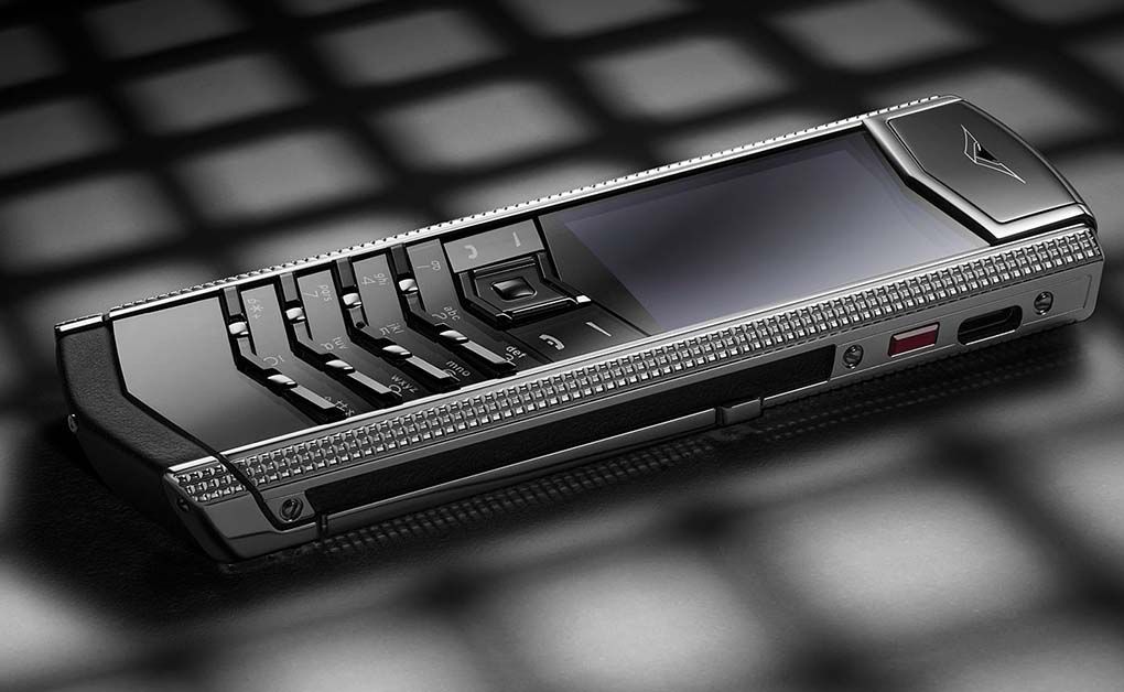 Vertu Signature V Pure Silver Clous De Paris – Vertu Việt Nam