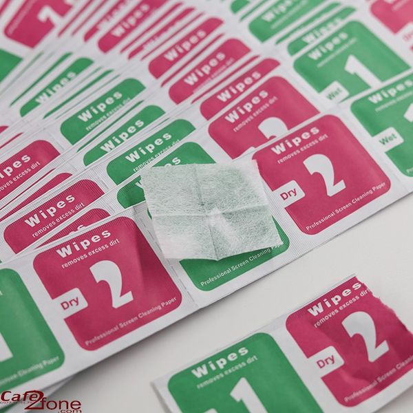 BỘ 4 MIẾNG KHĂN GIẤY THẤM CỒN LAU MÀN HÌNH ĐIỆN THOẠI LAPTOP 2 TRONG 1 ...