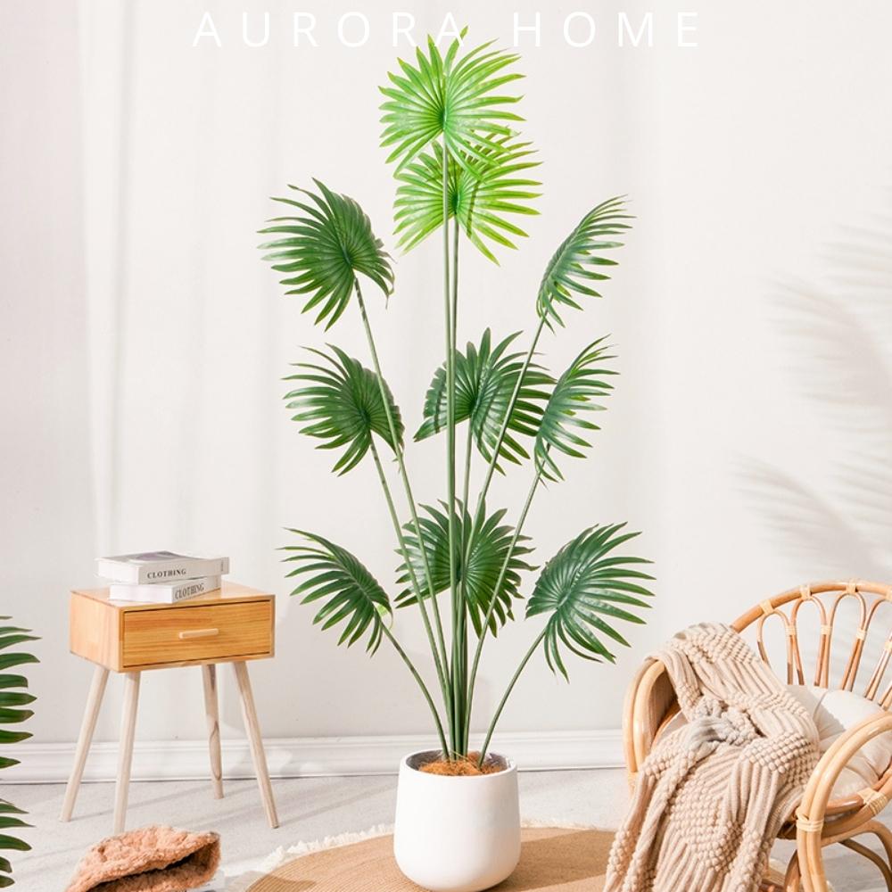 Cây cọ giả tán xoè đẹp - Cậy cọ trang trí phòng khách đẹp như thật