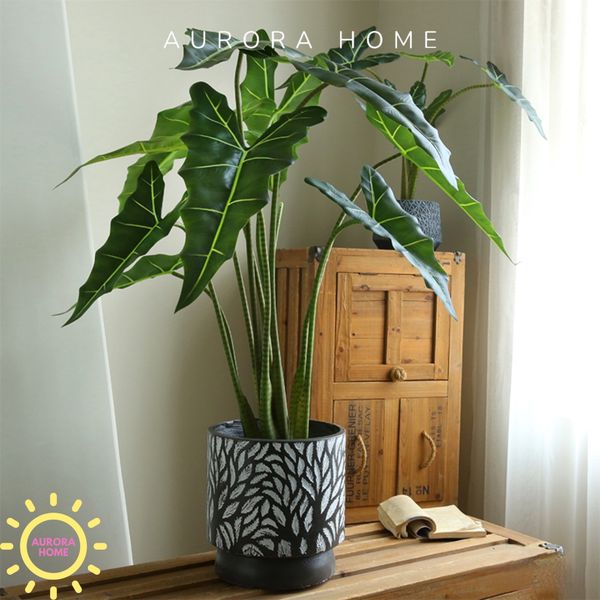 Cây giả Premium Cây Môn Ngựa Salian Alocasia | Aurora Home