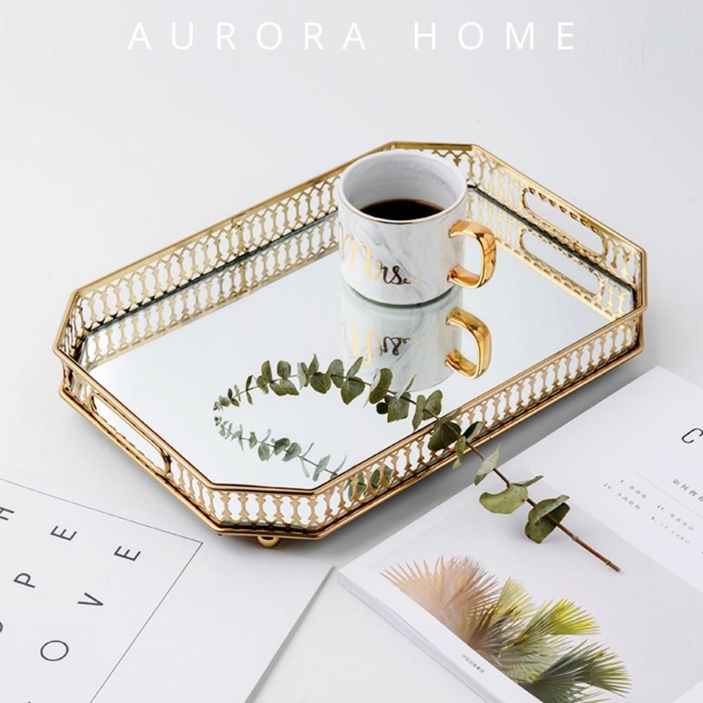 Khay gương decor (khay chữ nhật) | Aurora Home