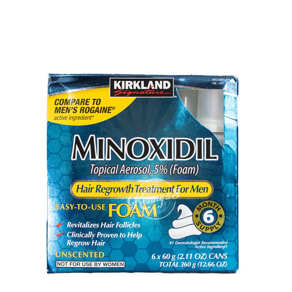 Kirkland Minoxidil Topical Aerosol 5 Foam Hair Regrowth Treatment For
