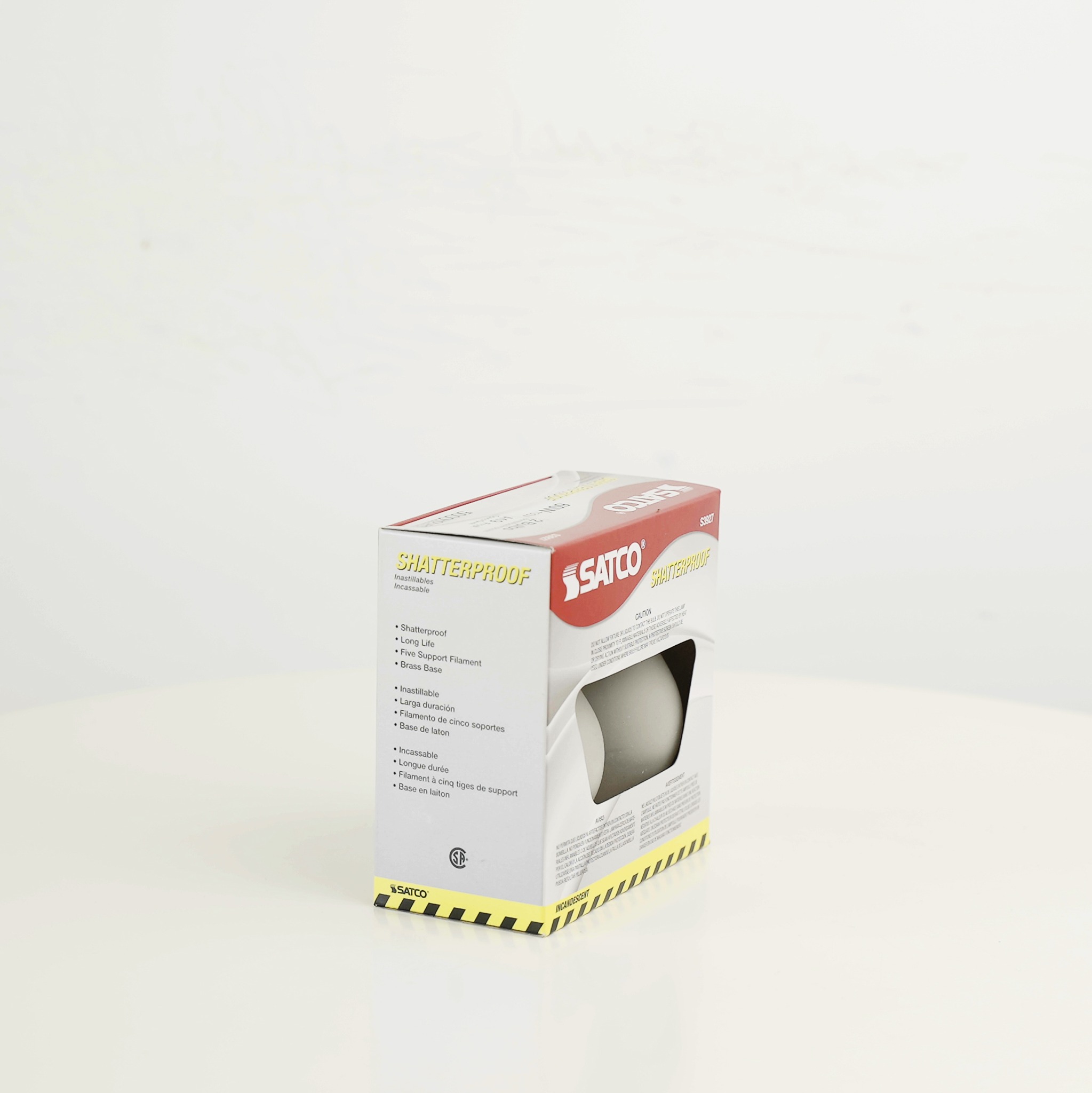 Đèn Sợi Đốt Satco Nuvo S3927 60A19/SAFETY COATED/TF/2PK An Toàn ... Đèn Sợi Đốt Satco Nuvo S3927 60A19/SAFETY COATED/TF/2PK An Toàn ...