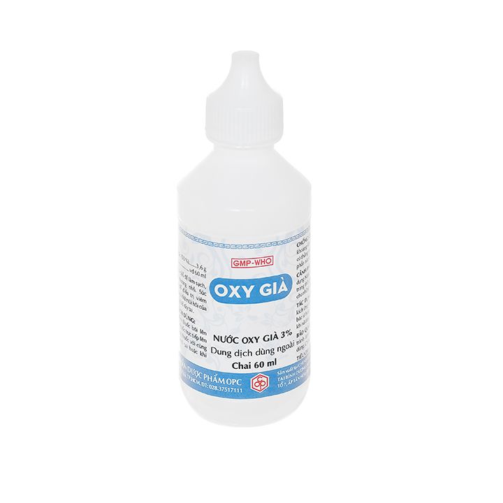 Nước oxy già 3% - Rửa sạch, sát trùng vết thương (Chai 60ml) – Nhà ...