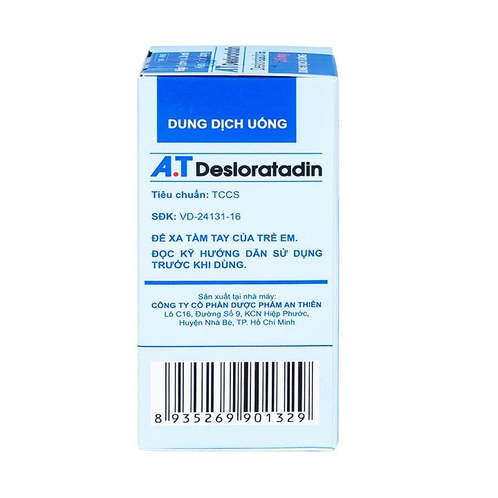 A.T Desloratadin 2.5mg - Điều trị viêm mũi dị ứng, mề đay mãn tính (Hộ ...
