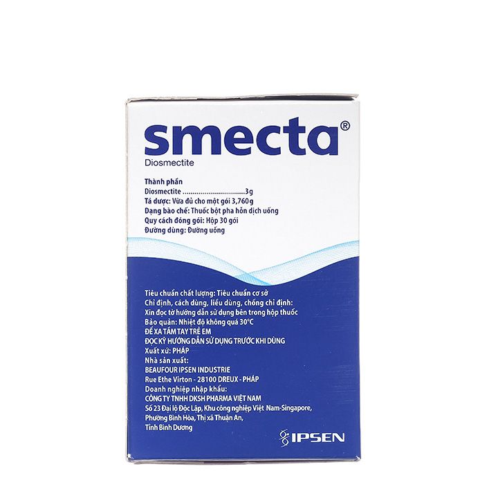 Thuốc bột pha hỗn dịch uống Smecta 3g trị tiêu chảy (Hộp 30 gói) – Nhà ...