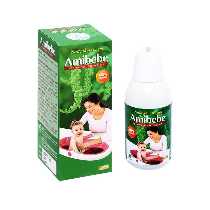 Amibebe Herbe - Nước tắm trẻ em hỗ trợ điều trị rôm sẩy, mụn nhọt, lở ...