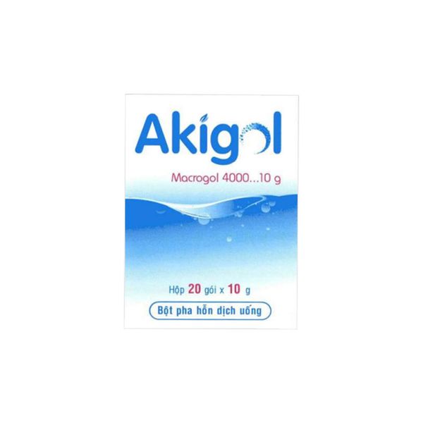 Akigol 10g - Ðiều trị triệu chứng táo bón ở người lớn (Hộp 20 gói x 10 ...