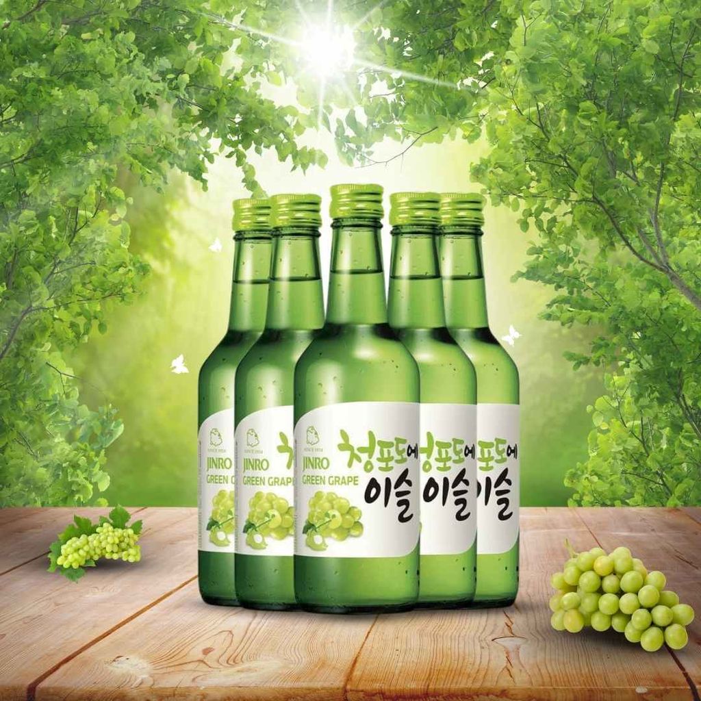 Rượu Soju Hàn Quốc Jinro vị Nho Xanh Green Grape 360ml-Chính Hãng – Thế ...